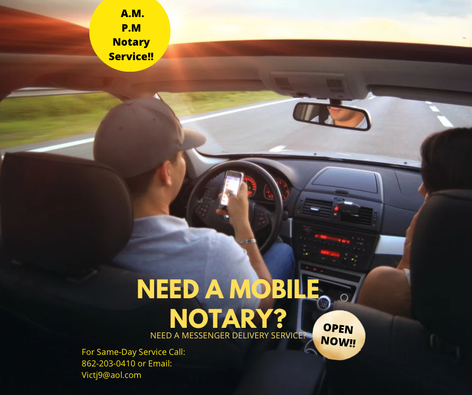 Mobile Notary and Messenger Solutions by our Notaries Now!! - Jones NJ ...