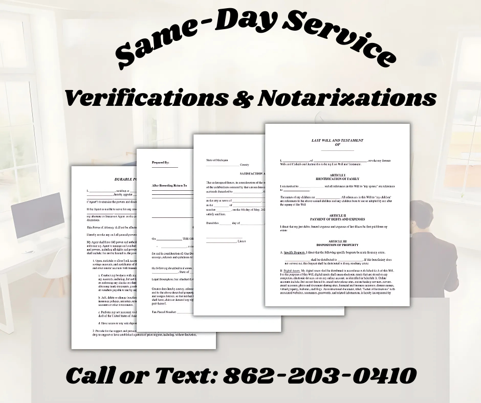 "Get Same-Day Notarization at Your Convenience Now" - Jones NJ Mobile ...