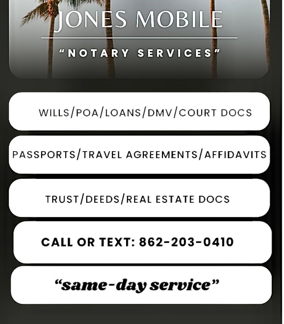 "Need a New Jersey Fast and Reliable Traveling Notary" - Jones NJ ...