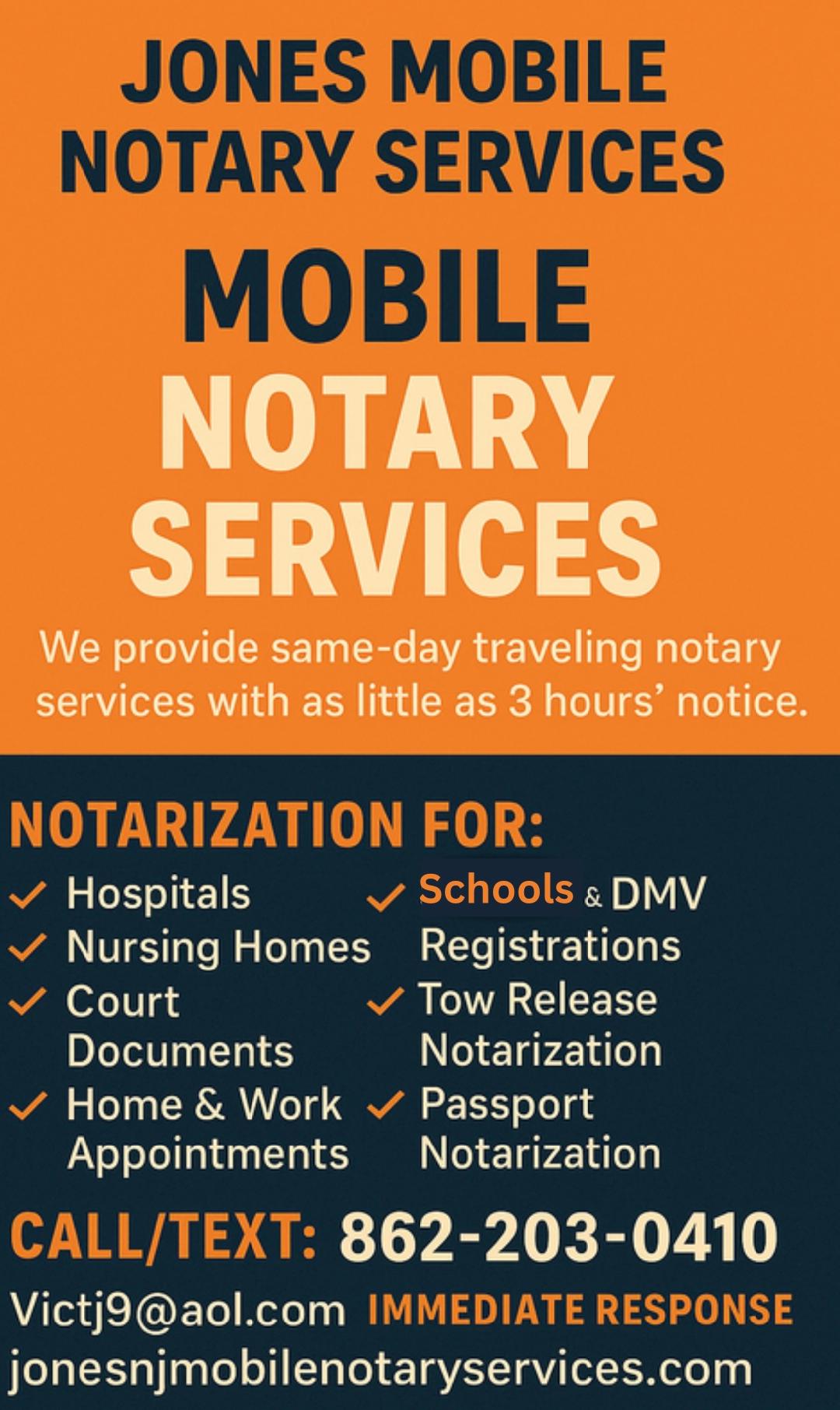 Mobile Notary Services – Professional Notarization here for you - Jones ...