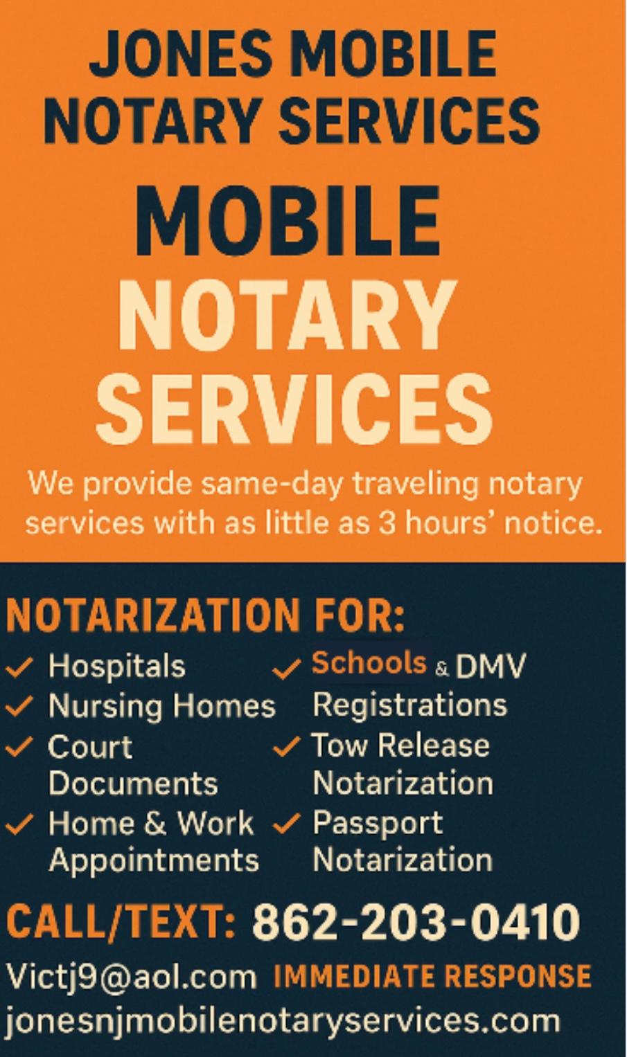 In Urgent Need of a NJ Mobile Notary Today? - Jones NJ Mobile Notary ...