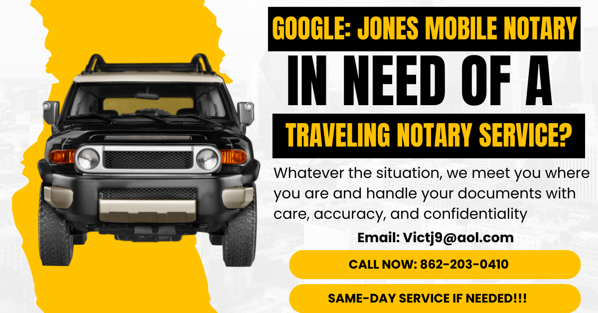 Looking for a reliable traveling notary in New Jersey? - Jones NJ ...