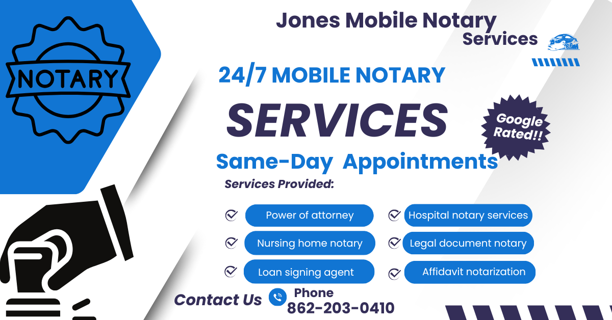 "Our New Jersey Notary Services Come to You" - Jones NJ Mobile Notary ...