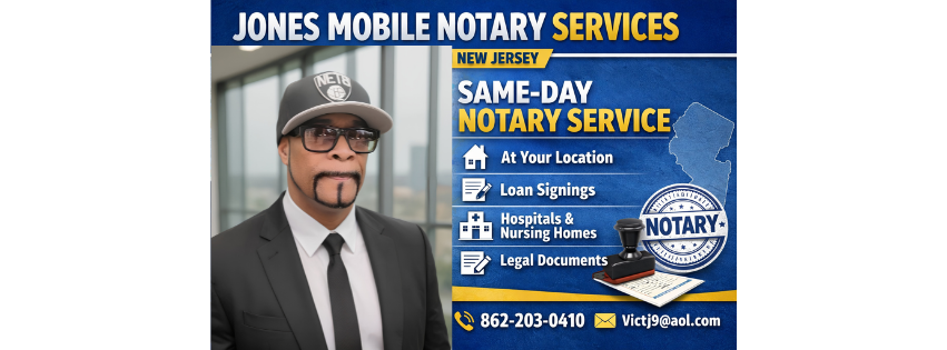 Searching for a Traveling Notary Service throughout New Jersey? - Jones ...